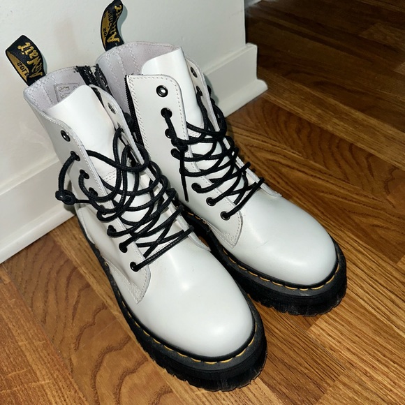 Dr. Martens | Shoes | Dr Martens Jadon White Patent Leather Platform ...